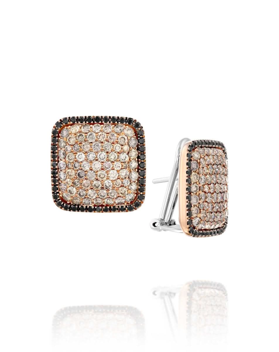 Square Diamond Earrings – Padani