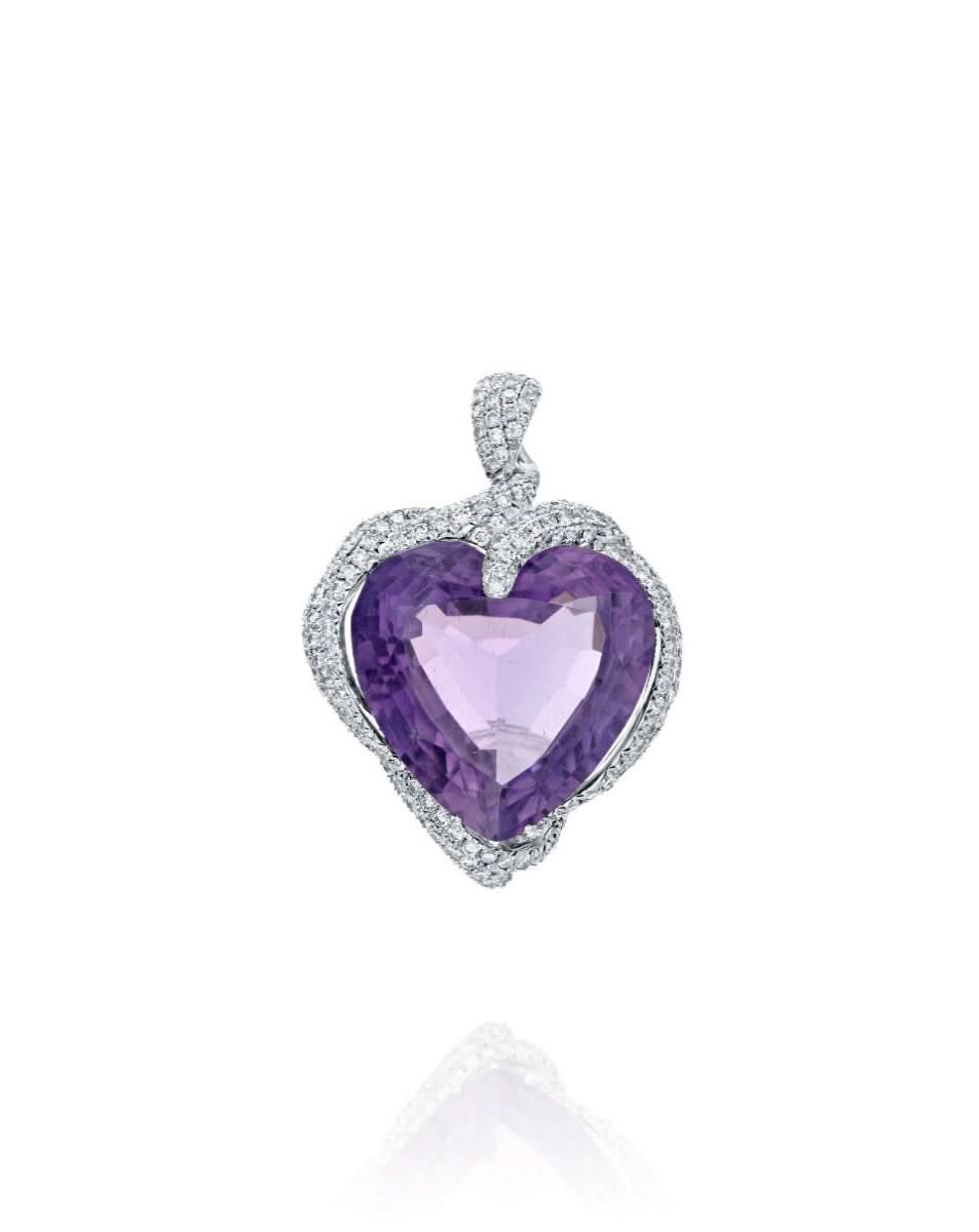 Amethyst Heart Pendant – Padani