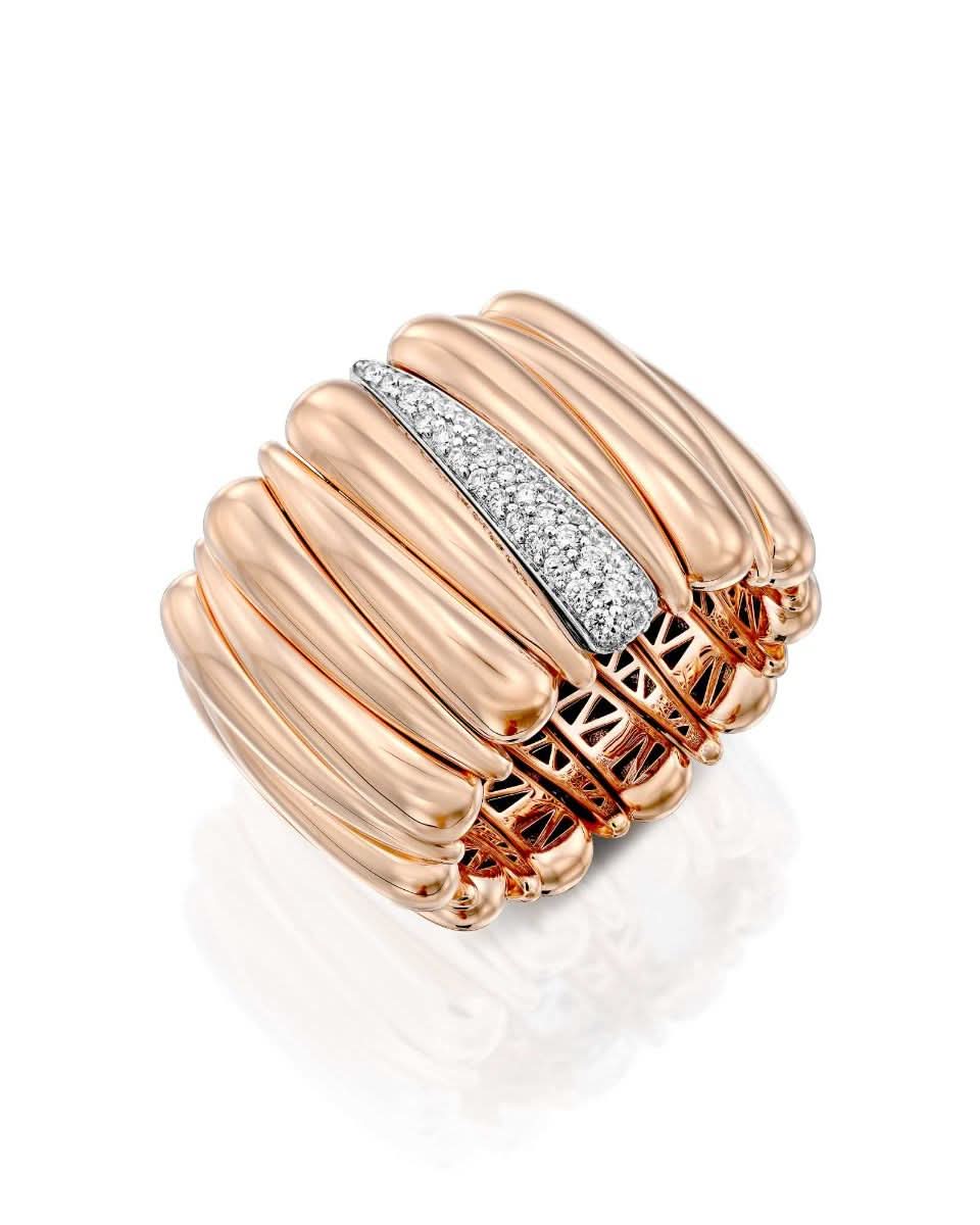 Wide Roberto Demeglio Artiglio Ring in Rose Gold – Padani