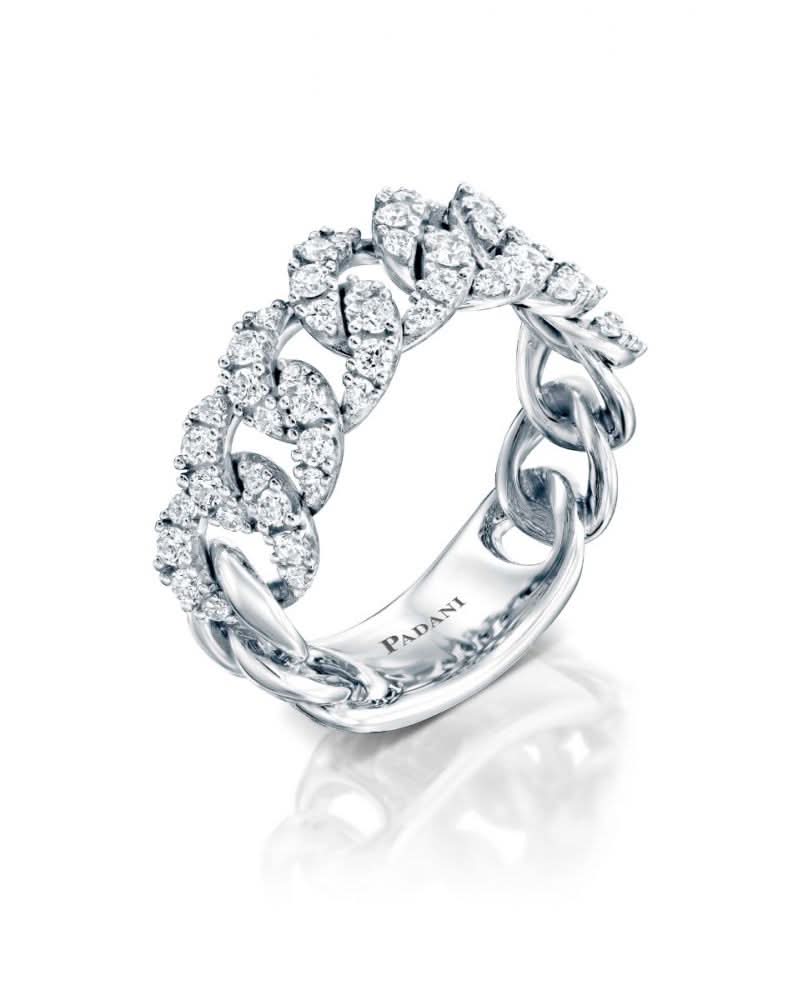Half-Paved Panzer Link Ring – Padani