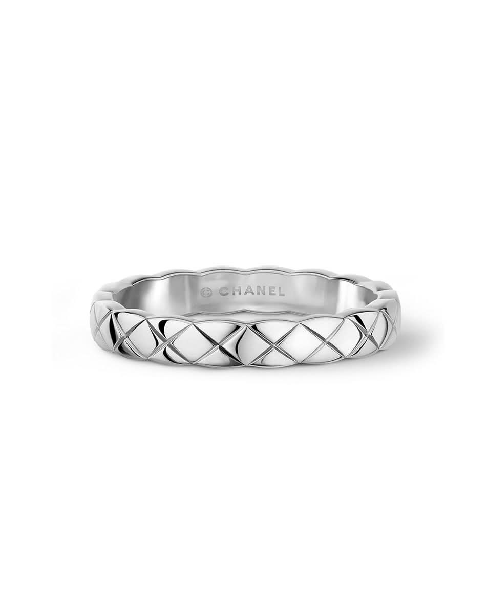 COCO CRUSH THIN WHITE GOLD RING – Padani